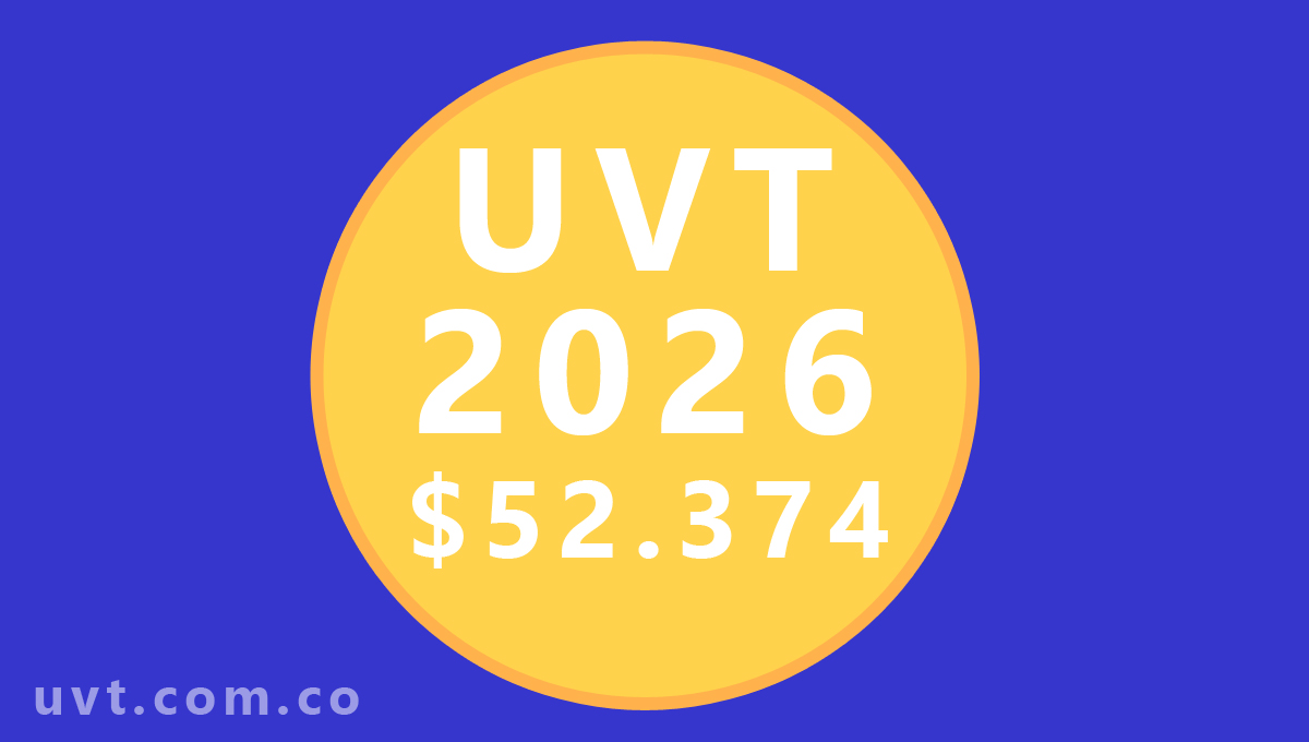 Valor UVT 2026 - UVT en Colombia